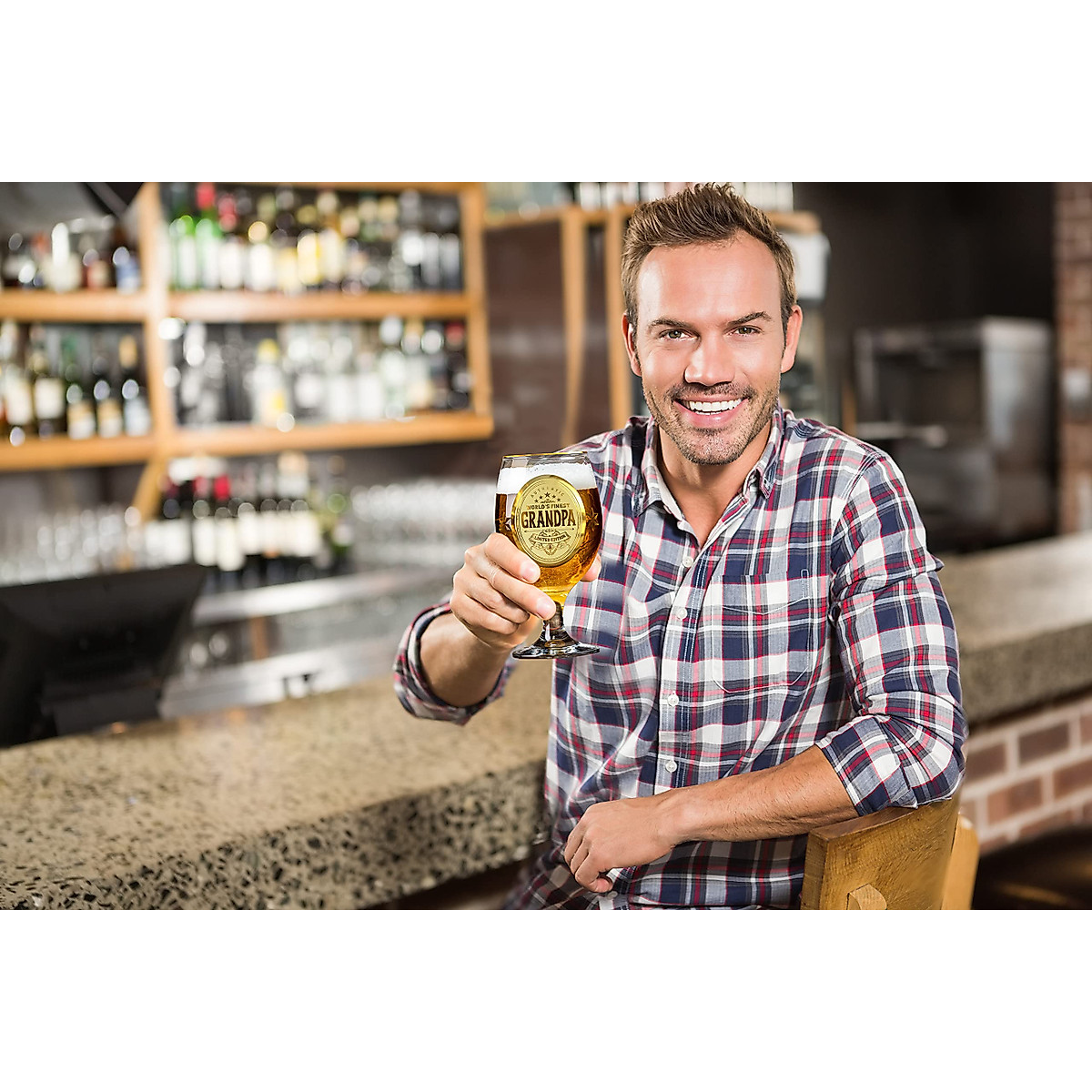 Kies®GIFT Gifts for Grandpa Beer Glass Personalized Gift Grandpa Gifts Grandparents Gift Ideas Great Grandpa Gifts