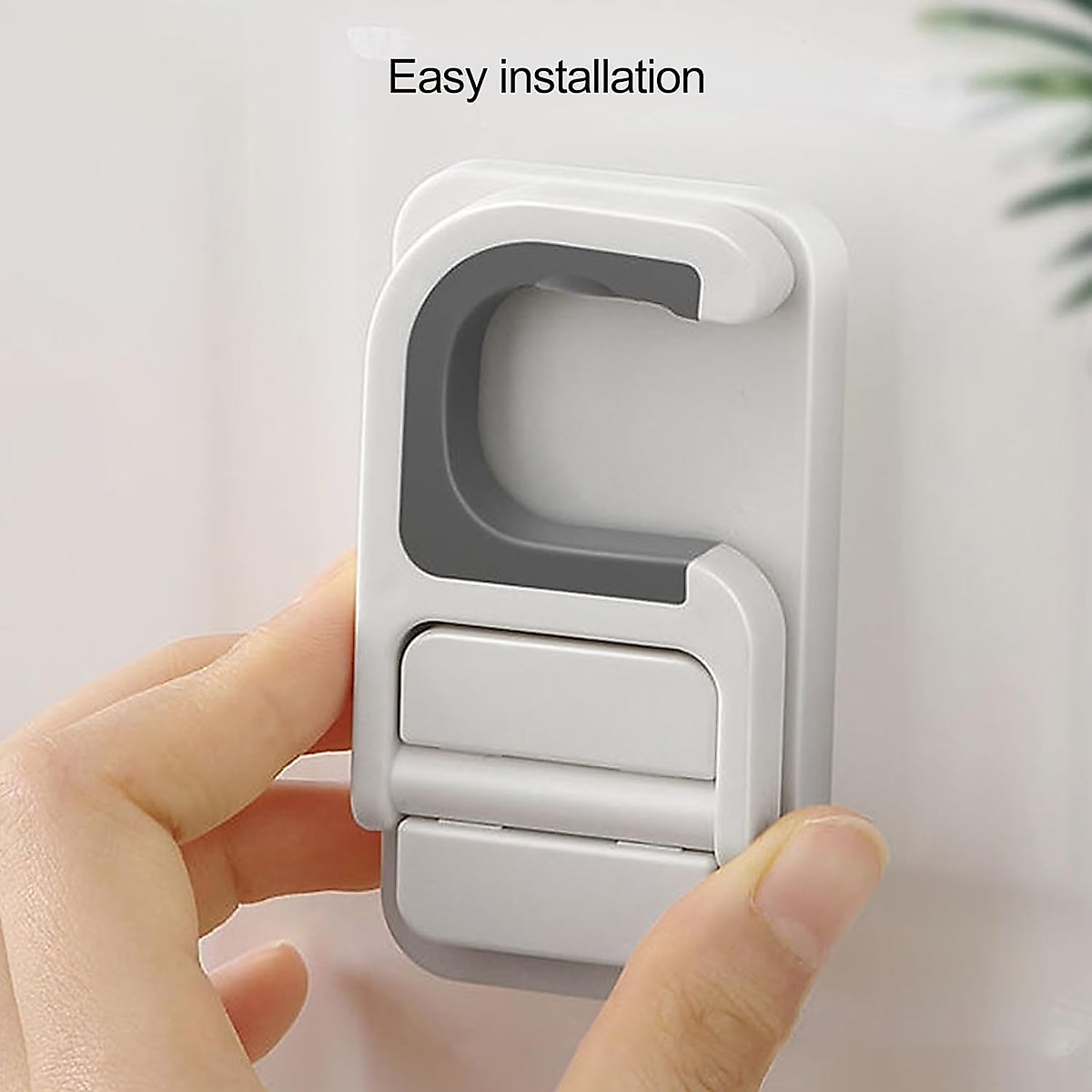 4/6/8PCS Peel and Stick Mop & Broom Holders, Mop and Broom Wall Holder Peel and Stick, Broom And Mop Organizer Wall Hanging, Broom Holder Wall Mount Self Adhesive, Broom Closet Organizer Hooks (4PCS)