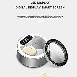 Loluka Invisible Earbuds Mini Hidden Wireless Tiny Earbuds for Small Ears Bluetooth 5.0 Smallest for Music Nude