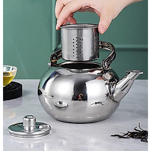 Tea Kettle Stovetop Whistling Tea Kettle Small Modern Whistling Kettle Stovetop Teapot Stainless Steel Teapot Kettle For Kitchen Stove Top Kettle Tea Kettle for Stove Top