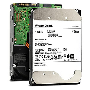 WD Ultrastar DC HC550 18TB 7200RPM 3.5" SATA Hard Drive WUH721818ALE6L4 (Renewed)