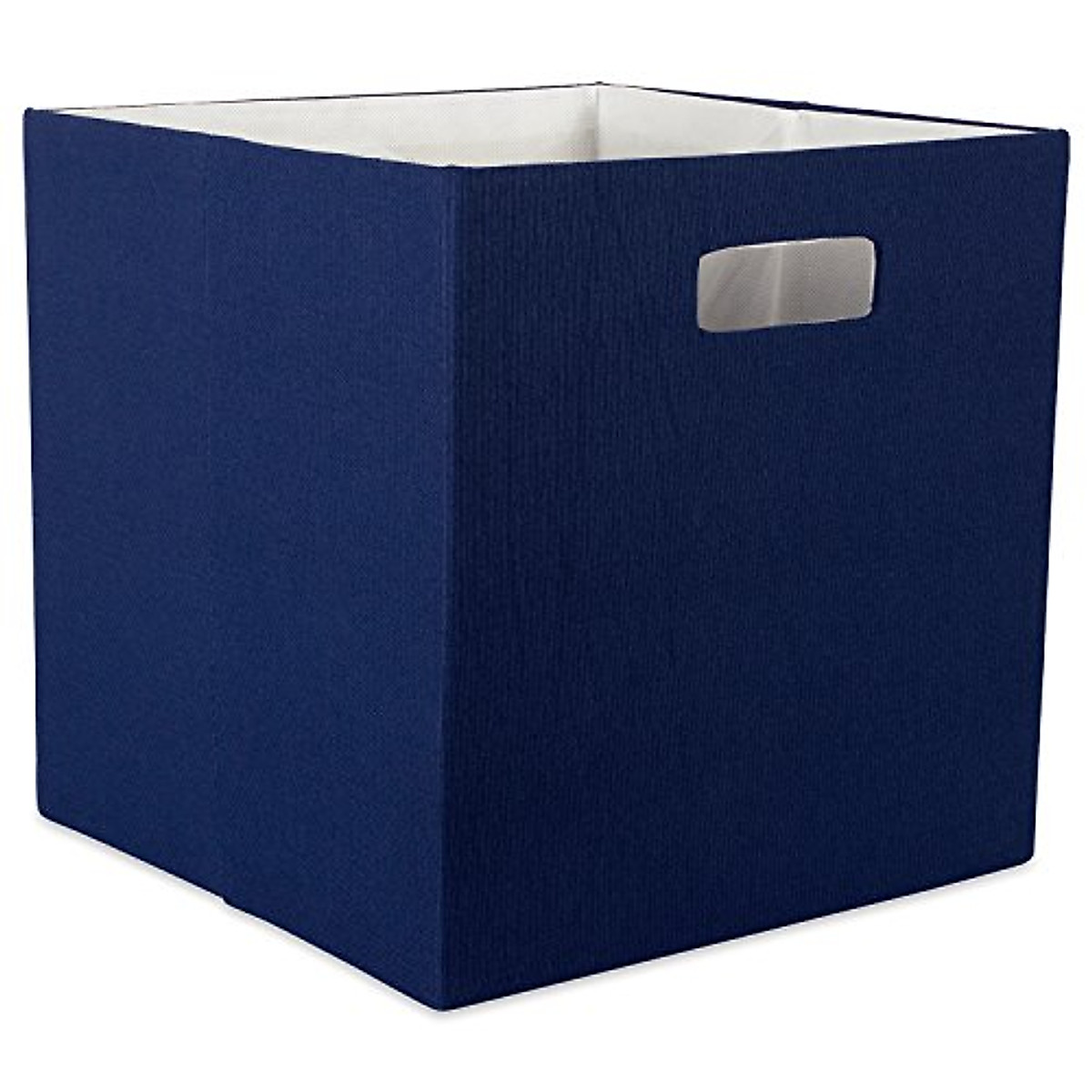 DII Poly-Cube Storage Collection Hard Sided, Collapsible Solid, Large, Nautical Blue