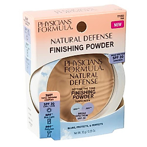 Physicians Formula Natural Defense Setting Powder, Face & Finishing Powder, SPF 20 Fair | Dermatologist Tested, Clinicially Tested