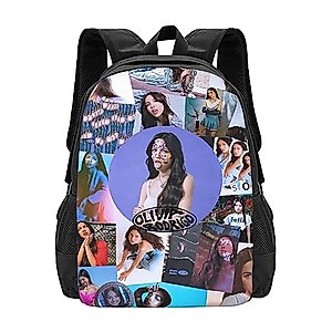 TUNLEY Olivia Singer Rodrigo Backpack Large Capacity Leisure Travel Backpack Book Bag Outgoing Daypack 12.5x5.5x16.5 inch
