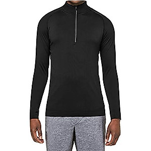 Lululemon Mens Metal Vent Tech 1/2 Zip Long Sleeve Shirt (Black, M)