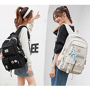 Makukke School Backpacks for Teen Girls - Laptop Backpacks 15.6 Inch College Bookbag Anti Theft Women Casual Daypack