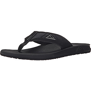 Reef mens Phantoms Flip Flop, Black, 11 US