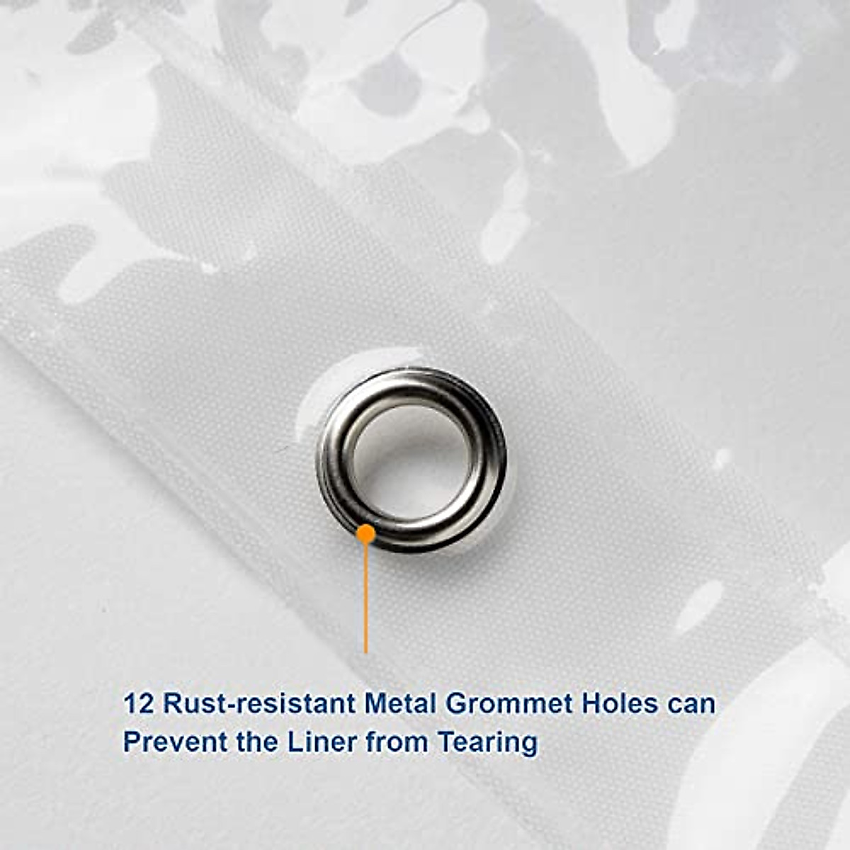 AmazerBath 2 Pack Clear Shower Curtain Liners, 72 x 72 Inches PEVA 3G Plastic Shower Curtains with Stones and 12 Grommet Holes, Extra Long Waterproof Lightweight Plastic Liners- Clear