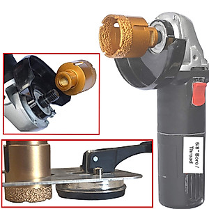 1 3/8 in Diamond Hole Saw Core Drill Bit for Concrete or Granite 5/8-11 UNC Thread Fits Angle Grinder or Core Bit Adaptor Vacuum Brazed Core Bit