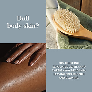 goop Beauty Dry Brush | Exfoliating & Detoxifying for Dry Skin | Wooden Brush with Natural Biodegradable Sisal Fibers | Sweeps Away Dead Skin Cells for Luminous, Smooth Skin | FSC-Certified