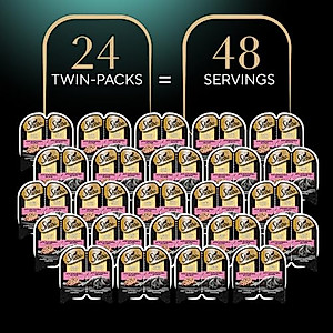 Sheba Perfect Portions Wet Cat Food Cuts in Gravy With Sustainable Salmon, 2.6 oz., Twin-Pack Trays (24 Count, 48 Servings)