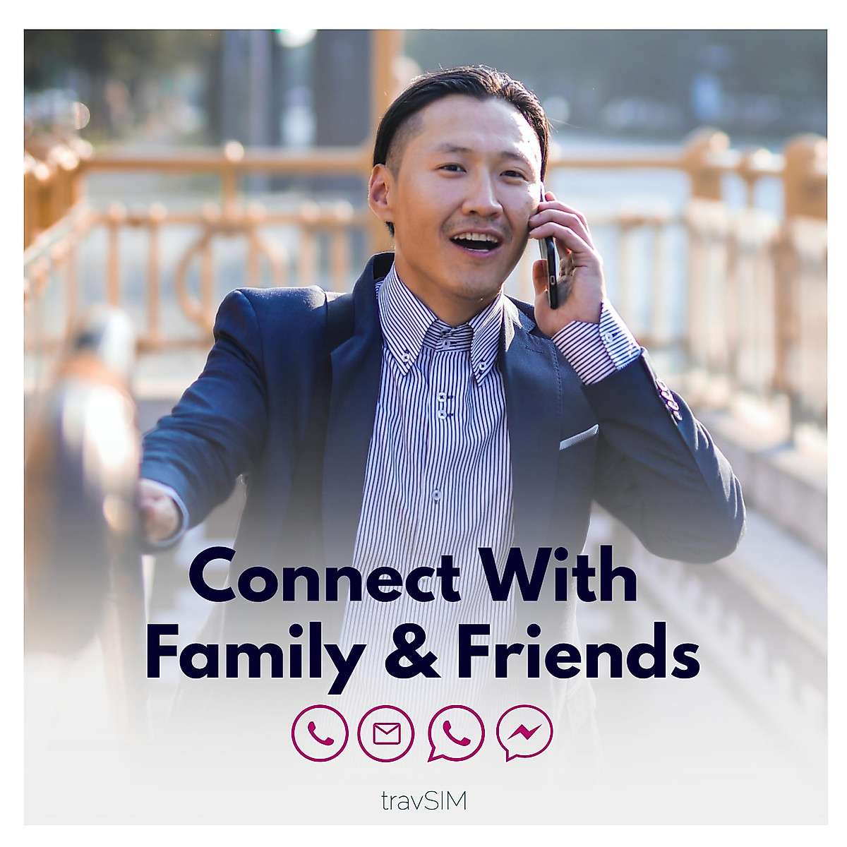 travSIM Prepaid SIM Card USA | T-Mobile Network | 50GB Data at 4G/5G speeds| SIM for The USA has Unlimited National Calls & Texts | US SIM Card 30 Days