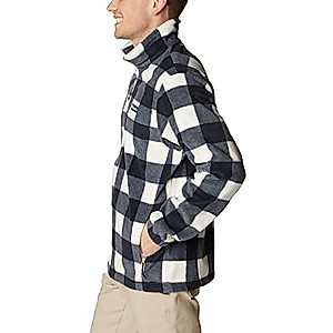 Columbia Men's Steens Mountain Printed Jacket, Chalk Check Print, 4X Big