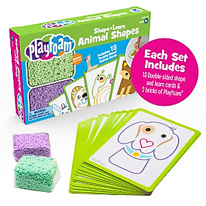 Educational Insights Playfoam Shape & Learn 4-Pack, Learn Letters, Numbers, Counting & Shapes, Fidget & Sensory Toy, Ages 3+, Amazon Exclusive