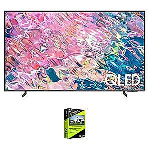 SAMSUNG QN60Q60BAFXZA Q60B 60 inch QLED 4K Quantum Dual LED HDR Smart TV 2022 Bundle with Premium 4 YR CPS Enhanced Protection Pack
