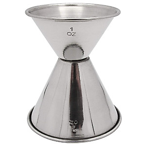 Hudson & Lane Stainless Steel Cocktail Barware Double Measuring Jigger 1 oz x 2 oz