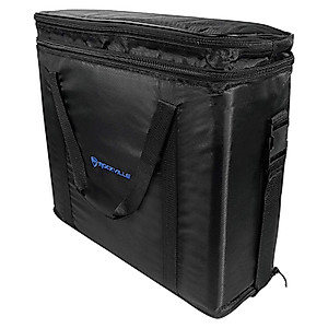 Rockville 3U Rack Bag Double-Sided Case with 16" Depth + Shoulder Strap (RRB35) Black