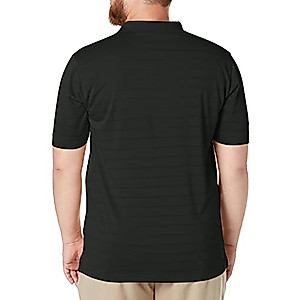 Callaway Men's Basic Short Sleeve Opti-Vent Open Mesh Polo Golf Shirt , Black, Small