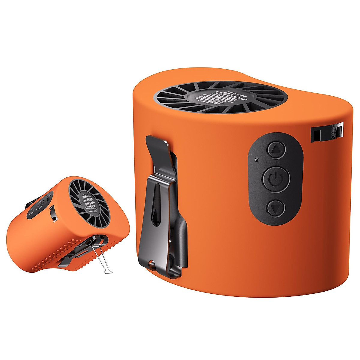 AddAcc 2024 Upgrade 10000mAh Waist Fan, 12000RPM Strong Airflow, Rechargeable Clip Belt Fan, 10 Speed, Max 24H Working Time, Personal Shirt Fan for Outdoor, Jobsite, Farms, Gifts for Men