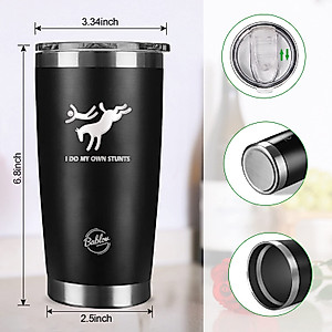 Horse Gifts For Women -Funny Gifts for Horse Lovers Unique Wine Glass For Her,Girls, Mom, Aunt,Coworkers,Friends Novelty Coffee Tumbler Cup 20oz Black I do