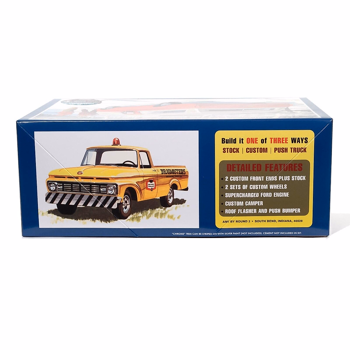 Skill 2 Model Kit 1963 F-100 Camper Pickup Truck 3-in-1 Kit 1/25 Scale Model by AMT AMT1412