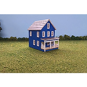 Train Time Laser N Scale 20th Avenue Two Story House Building Kit