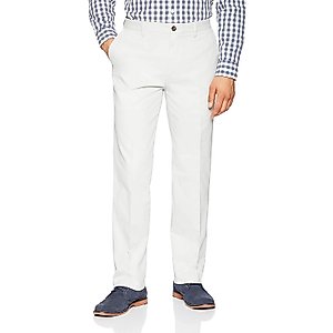 Amazon Essentials Men's Classic-Fit Wrinkle-Resistant Flat-Front Chino Pant (Available in Big & Tall), Light Grey, 42W x 30L