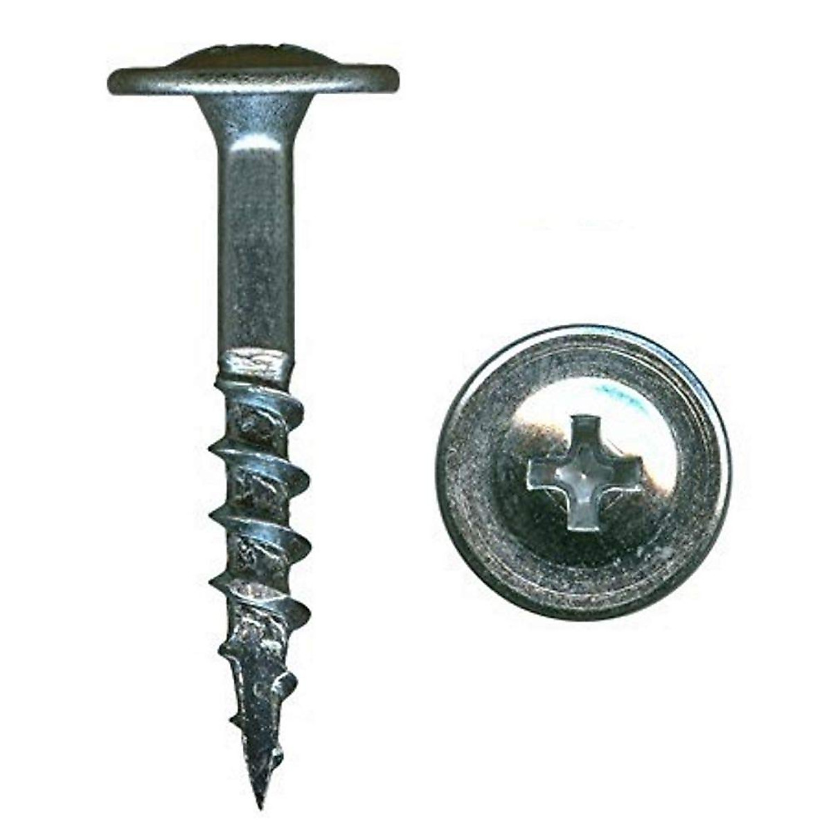 Drawer Front Adjusting Screws - Round Washer Head - Philips Drive - #8 x 1.25" - Zinc Plated - Box of 100