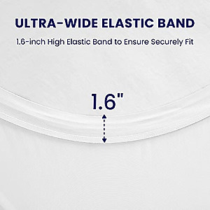 SLEEP ZONE Twin Size Cotton Mattress Pad, Soft Fluffy Cotton Top Mattress Topper, Machine Washable Mattress Protector Cover Fits 8-21 inch Deep Pocket, Twin