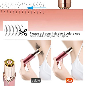 Gen 1 Flawless-Replacement Heads, Facial Hair Remover Replacement Heads, Compatible with Finishing Touch Flawless Facial Hair Removal Tool As Seen On TV, with Cleaning Brush & Case Storage(6 Pack)