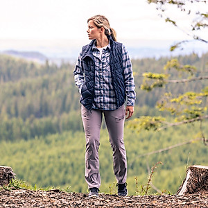 5.11 Tactical Women's Hanna Flannel Long Sleeves Shirt, Ensign Blue, S, #62391