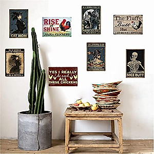 Tattoo Studio Metal Tin Sign Just The Tip I Promise Idea Gift for Tattoo Artists Funny Metal Tin Sign Sign Gift for Home Wall Decor Gifts 8x12 Inch