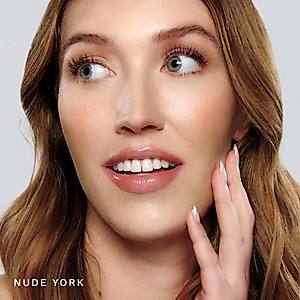 City Beauty City Lips Plumping Lip Gloss Nude York - High-Shine Gloss for Fuller, Younger-Looking Lips | Hydrating & Smoothing Lip Treatment Hyaluronic Acid