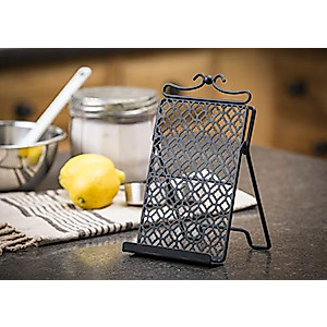 Tablecraft Farmhouse Collection Cookbook Tablet Easel, Brown