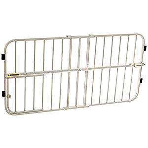Carlson Lil Tuffy Metal Expandable Gate White, 38 x 1 x 18