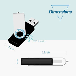 4GB Flash Drive 10 Pack FEWINA Multipack USB Drive 4 GB Memory Stick USB 4GB Jump Drives 4 Gig Zip Drive Pendrive for Data Storage (Multi-Color with 10 Lanyards)
