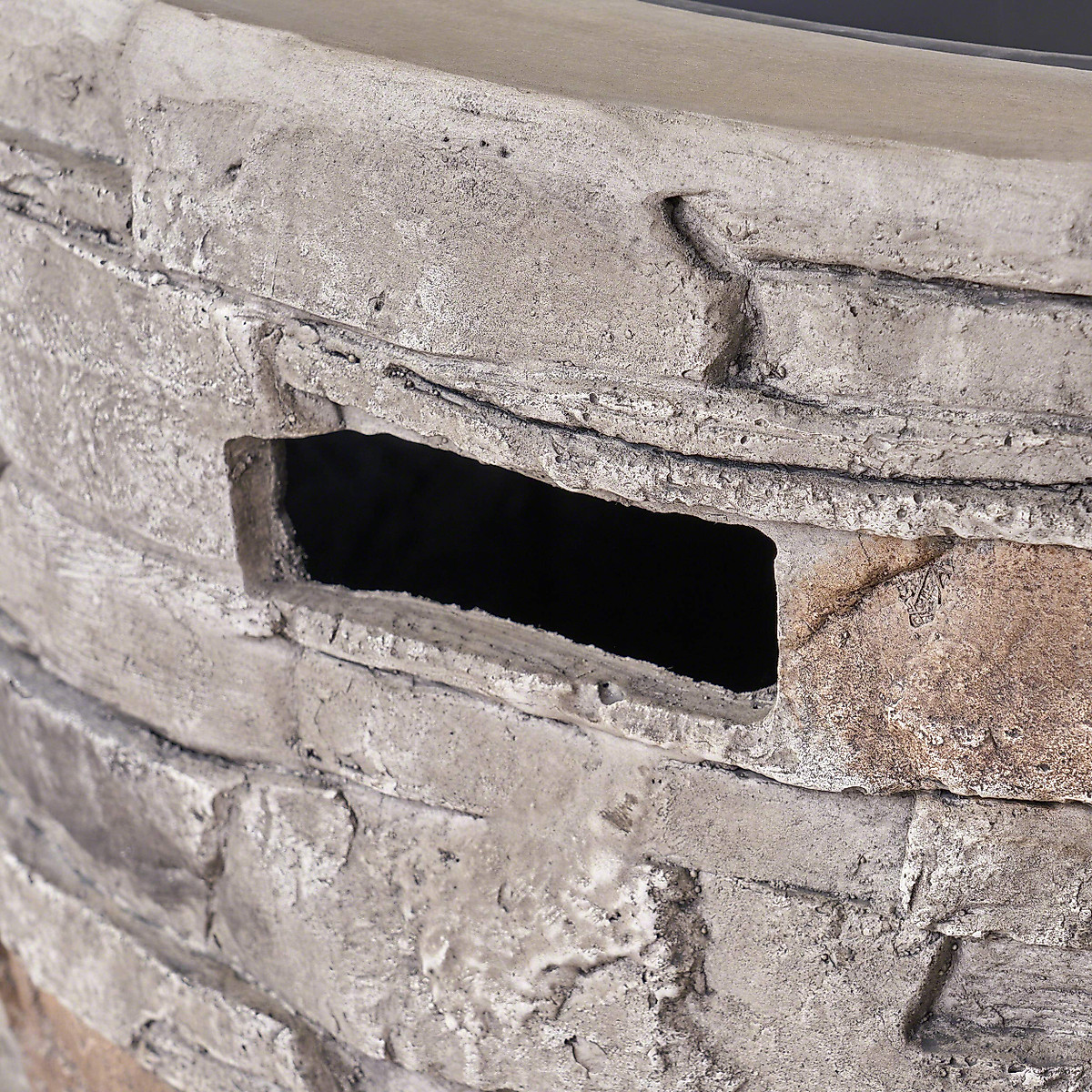 Christopher Knight Home Dione Outdoor 32" Wood Burning Light-Weight Concrete Round Fire Pit, Grey