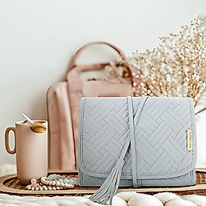 BAGSMART Jewelry Organizer Roll Travel Jewelry Storage Bag for Necklace, Earrings, Rings, Bracelet