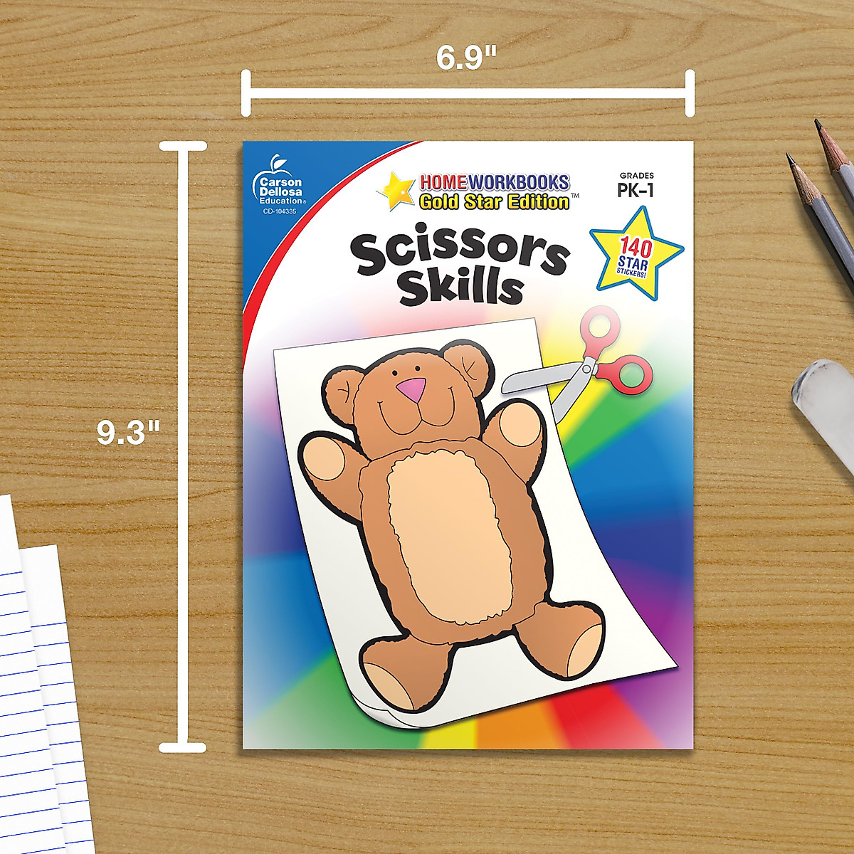 Scissor Skills Activity Book for Kids Ages 3-5, Colorful Animals, Shapes, and Line Formation Cut and Paste Activities, Kids Craft Book With Incentive Chart and Stickers, PreK+
