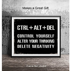 Inspirational Motivational Wall Art & Decor - Entrepreneur Positive Quotes Poster Prints 8x10 - Home Office - Classroom Decor - Success Sayings - Encouragement Gifts for Men, Women - Encouraging Motto
