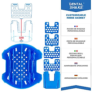 Dental Shake - Shake to Clean Leak Proof Denture Cup, Denture Case and Retainer Holder, Denture Bath and Retainer Cleaner Case, Denture Cleaning Case for Full Dentures