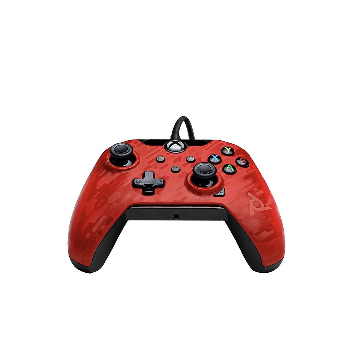 PDP Wired Game Controller - Xbox Series X|S, Xbox One, PC/Laptop Windows 10, Steam Gaming Controller - Perfect for FPS Games - Dual Vibration Videogame Gamepad - Red Camo/Camouflage