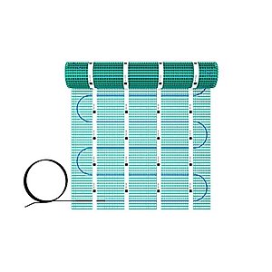WarmlyYours TempZone Electric Radiant Floor Heating Easy Mat, Quick Installation, 3x2 sq. ft