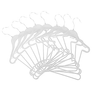 ULTECHNOVO Hangers 100 Pack Kids Hangers 10 Pcs Baby Hangers for Closet Non Laundry Infant Pant Hangers Shirt Coat Hanger for Nursery Toddler Clothing Hangers White Hangers 100 Pack Hangers 50 Pack