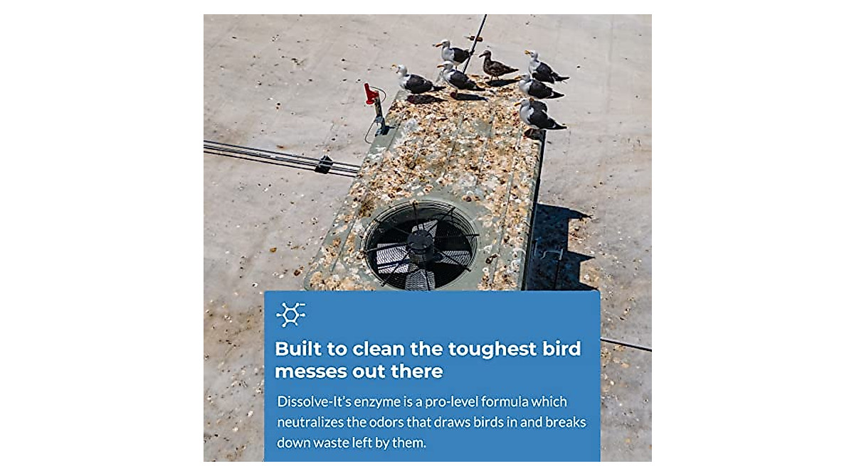 Dissolve-It Max Enzyme Cleaner for Bird Droppings