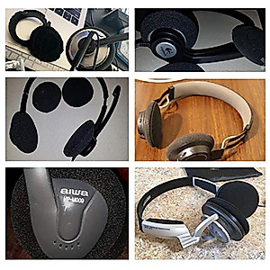 HONBAY 12PCS Replacement Earphone Sponge Pads Headphone Headset Covers (5cm/2inch)