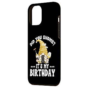 iPhone 13 Pro Max Funny White Wine Birthday Gnome For Moms And Wine Grandma Case