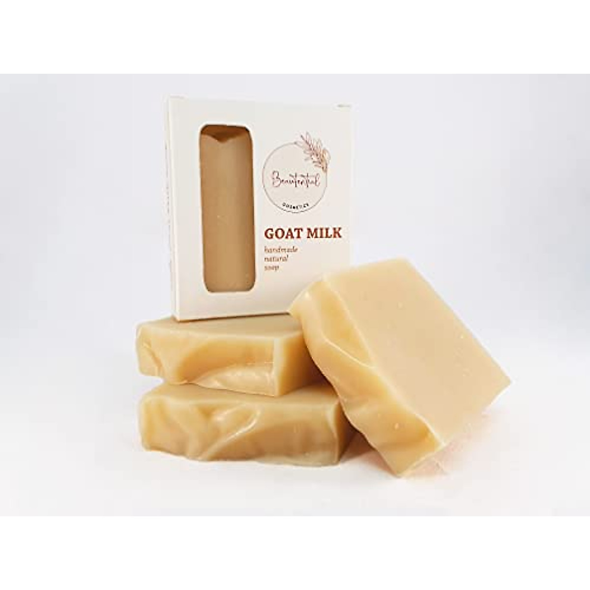 Beautential Cold Processed Handmade Soap Bar with a Luxurious Blend of All Natural Ingredients (Goat Milk)