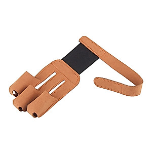 GREUS Hunting Glove Archery Finger Tab Accessories Shooting Gloves Breathable Three Finger Protectors for Men Women Outdoor