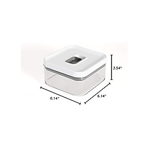 Copco Food and Organization Storage Container with Airtight Lid, 1.2-Quart, Clear